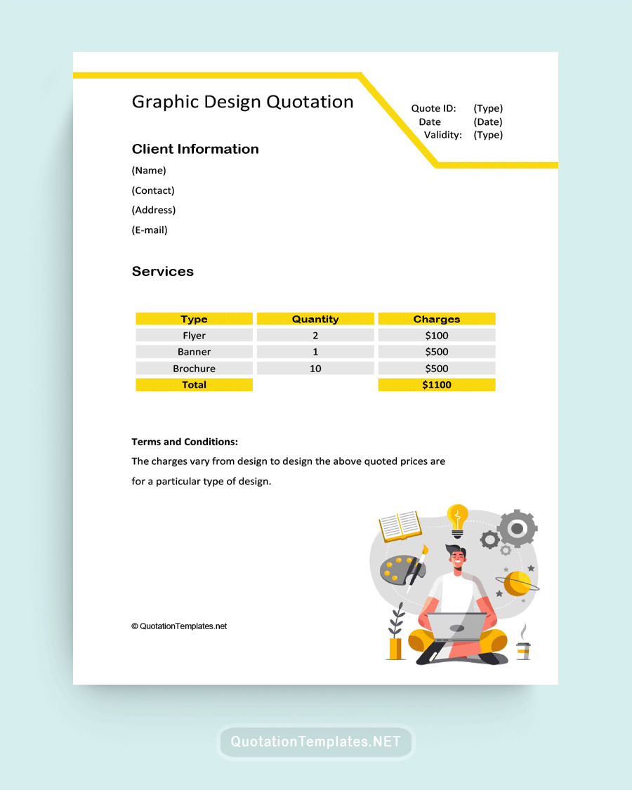 Graphic Design Quote Template - Word